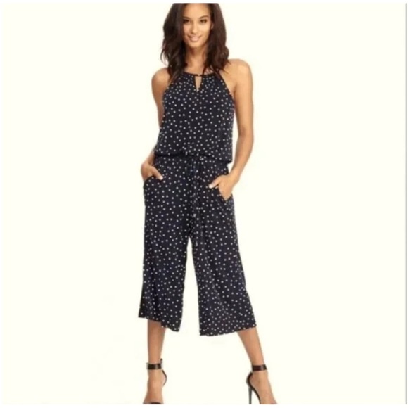 London Times | Pants & Jumpsuits | London Times Polka Dot Jumpsuit In ...